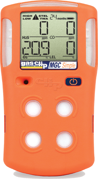 Gas Clip Technologies Multi Gas Clip Simple, CO, H2S, LEL, O2 (each ...