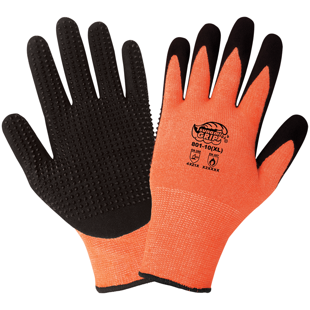 Global Glove & Safety 801 Tsunami Grip® High Visibility Heat Resistant ...
