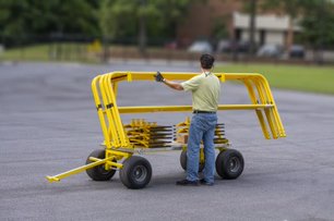 Tie Down 65028 TranzCart Mobile Roof Cart With Guardrail Rack – Safewerks